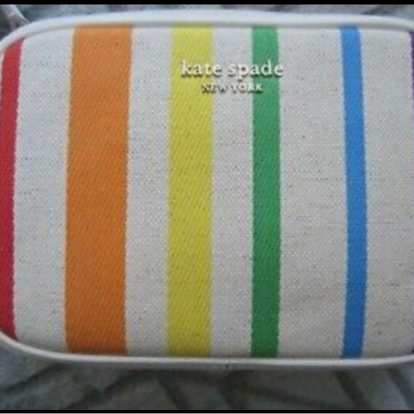 kate spade | Bags | Kate Spade Rainbow Stripe Clutch | Poshmark
